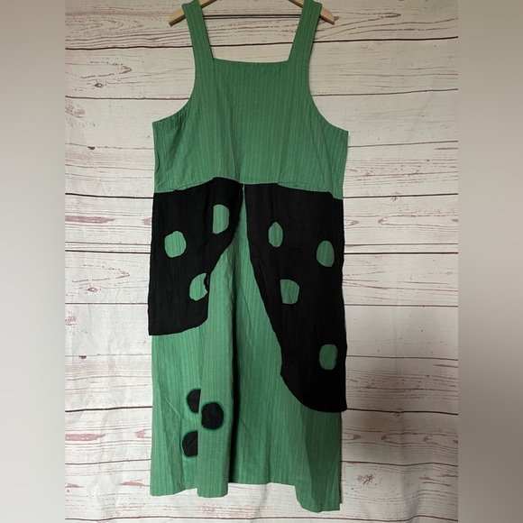 Prisa | Dresses | Prisa Collection Lagenlook Art To Wear Dress Green ...